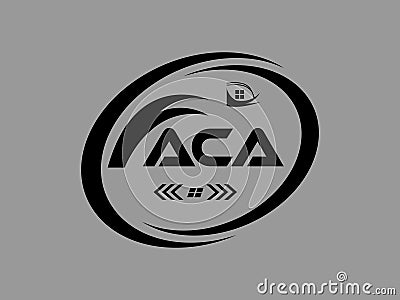 ACA Letter Logo Design. ACA Simple And Modern Monogram Logo. Abstract ...