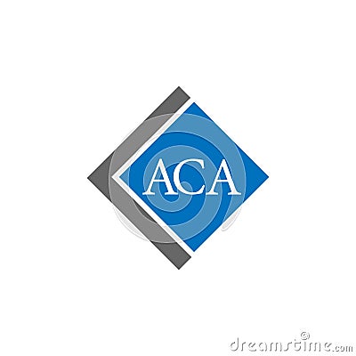 ACA Letter Logo Design On White Background. ACA Creative Initials ...