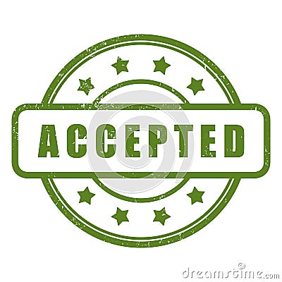Accepted Stamp Royalty Free Stock Photo - Image: 33799445
