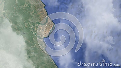 Acercar El Espacio Desde El Angola Luanda Metrajes - Vídeo de océano ...