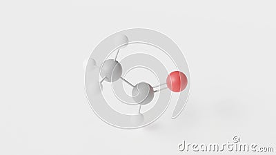 Acetaldehyde Molecule 3d, Molecular Structure, Ball And Stick Model ...