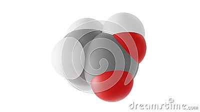 Acetic Acid Molecule, Ethanoic Acid, Molecular Structure, Isolated 3d ...