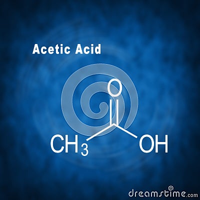 Acetic Acid, Structural Chemical Formula Royalty-Free Stock Photography ...