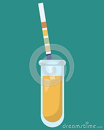Acetone Test, Paper Strip With Colored Squares For Analysis Of Acetone ...