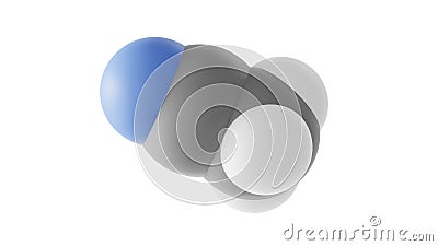 Acetonitrile Molecule, Organic Nitrile, Molecular Structure, Isolated ...