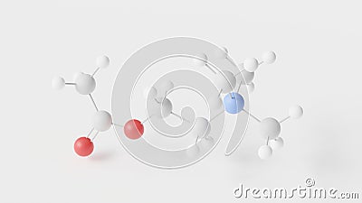 Acetylcholine Molecule 3d, Molecular Structure, Ball And Stick Model ...