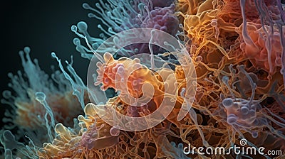 Acetylcholine Receptor Communication Under Microscope Royalty-Free ...