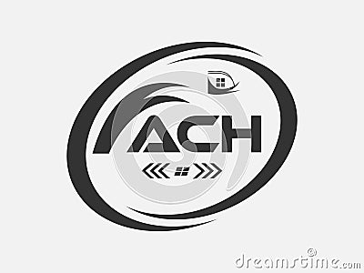 ACH Letter Logo Design. ACH Simple And Modern Monogram Logo. Abstract ...
