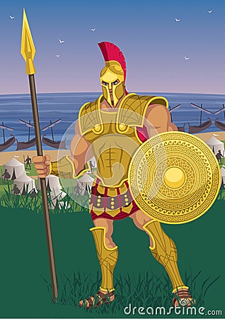 Achilles Vector Illustration | CartoonDealer.com #93484376