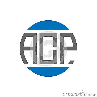 ACP Letter Logo Design On White Background. ACP Creative Initials ...