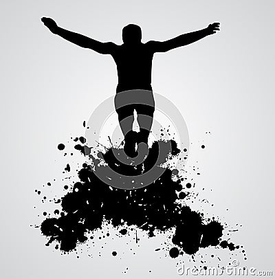 Acrobatic Diving Vector Illustration | CartoonDealer.com #13623122