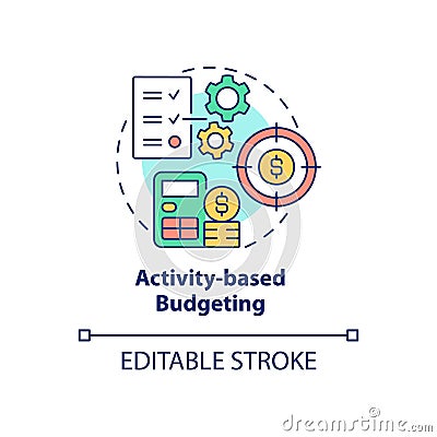 Activity-based Budgeting Concept Icon Cartoon Vector | CartoonDealer ...