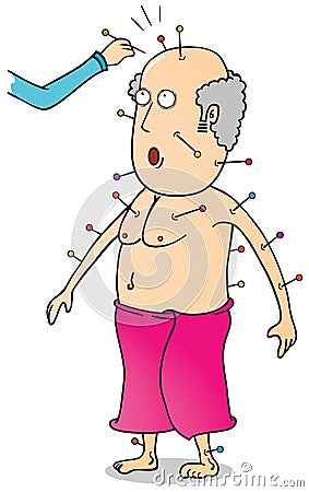 Acupuncture Cartoon Vector | CartoonDealer.com #29309443