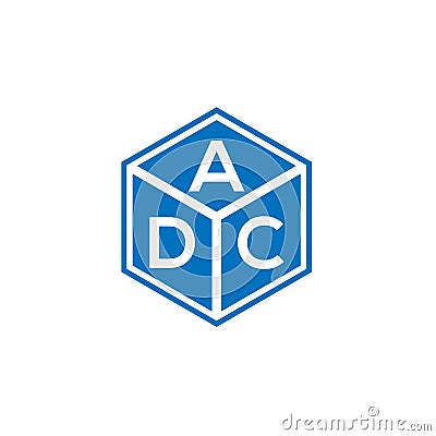 ADC Letter Logo Design On Black Background. ADC Creative Initials ...