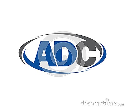 ADC Monogram Initial Logo Cartoon Vector | CartoonDealer.com #194178579