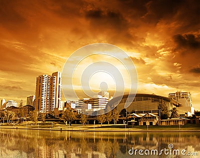 Adelaide Sunset Stock Image - Image: 6219371