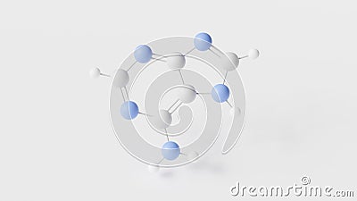Adenine Molecule 3d, Molecular Structure, Ball And Stick Model ...