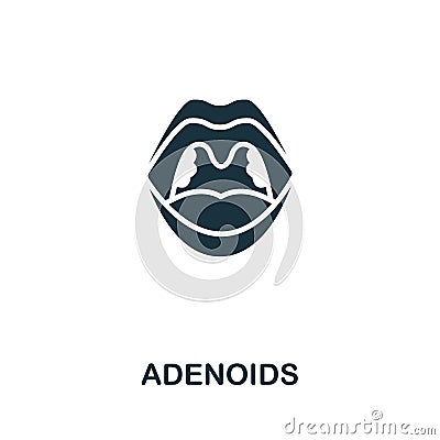 Adenoids Icon. Monochrome Simple Allergy Icon For Templates, Web Design ...