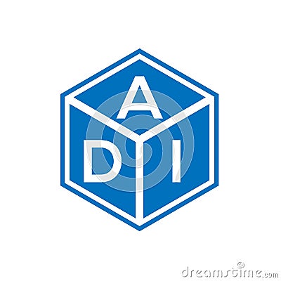 ADI Letter Logo Design On Black Background. ADI Creative Initials ...