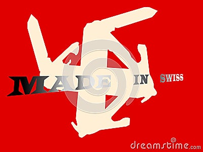 Alternative Swiss Flag - Joke Stock Photo | CartoonDealer.com #57182640