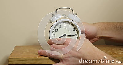 Adjusting Clock Back by One Hour, Dst End Stock Video - Video of ...