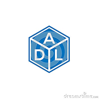 ADL Letter Logo Design On Black Background. ADL Creative Initials ...