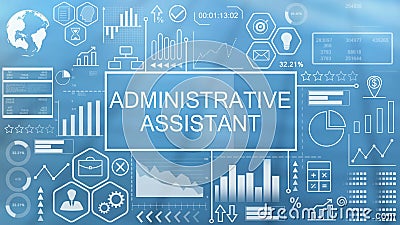 Administrative Assistant, Animated Typography Virtual Stock Footage ...
