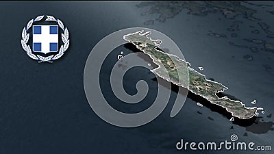 Crete - Physical Map of the Globe Animation Map Stock Footage - Video ...