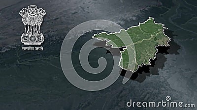 Bihar - Physical Map of the Globe Animation Map Stock Footage - Video ...