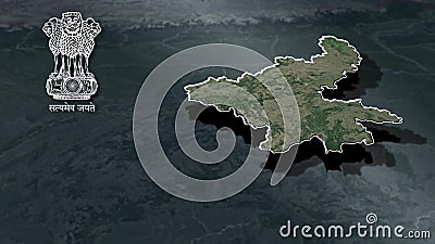 Jharkhand - Physical Map of the Globe Animation Map Stock Footage ...