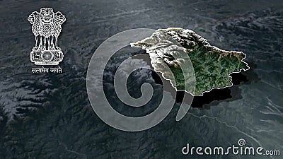 Sikkim - Physical Map of the Globe Animation Map Stock Video - Video of ...