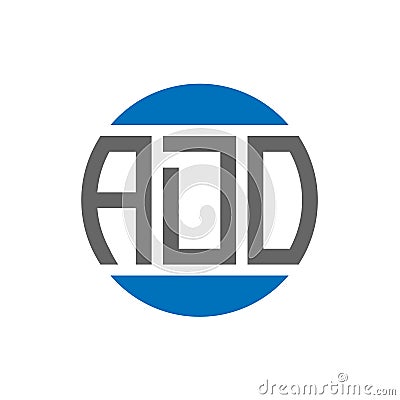 ADO Letter Logo Design On White Background. ADO Creative Initials ...