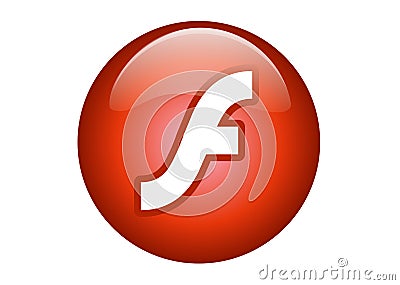 Adobe Flash 8 Logo Cartoon Vector | CartoonDealer.com #128693771