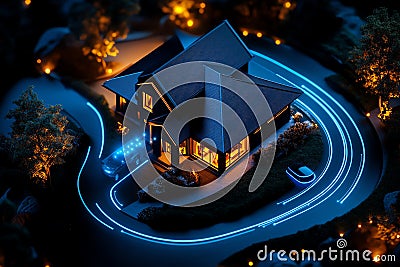 An Advanced Home Security Setup Featuring Laser Detection Systems ...