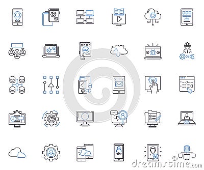 Advanced Technology Line Icons Collection. Nanotechnology, Innovation ...