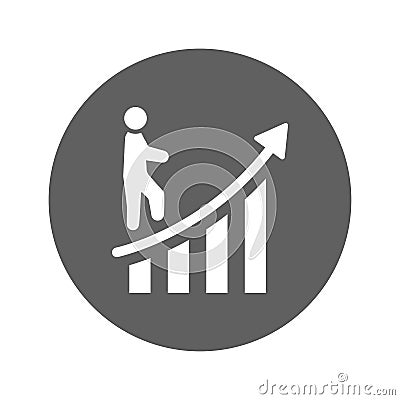 Advancing, Growth, Increase Icon Cartoon Vector | CartoonDealer.com ...