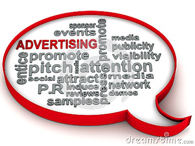 Advertising Words Royalty Free Stock Image - Image: 26507346