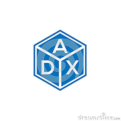 ADX Letter Logo Design On Black Background. ADX Creative Initials ...