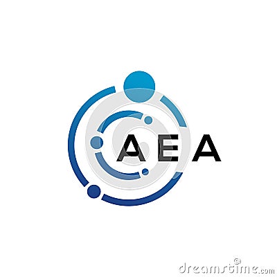 AEA Letter Logo Design On Black Background. AEA Creative Initials ...
