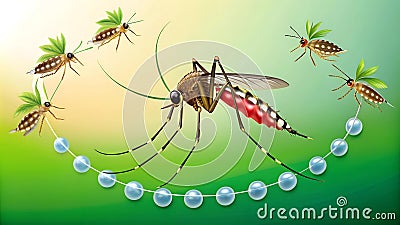Aedes Aegypti Mosquito And Dengue Virus Transmission: A Visual ...