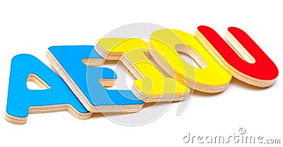 AEIOU, Five Letters Of The Alphabet Royalty Free Stock Photo - Image ...