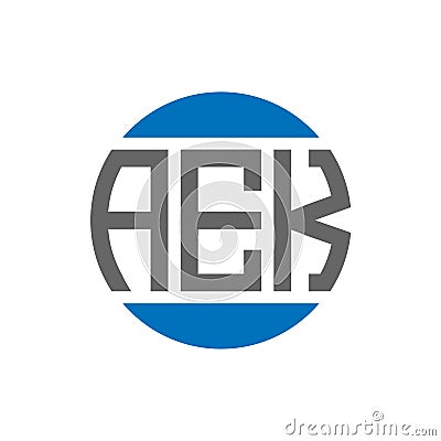 AEK Letter Logo Design On White Background. AEK Creative Initials ...