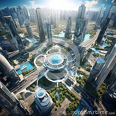 Aerial Architect: Drones As Engineers Of Urban Planning Stock ...