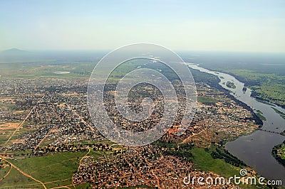 Aerial Of Juba, Capital Of South Sudan Royalty Free Stock Images ...