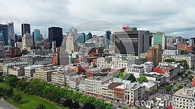 Aerial of the Montreal, Quebec, Canada Skyline 4K Stock Footage - Video ...