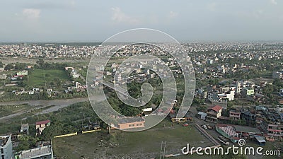 Aerial of Rupandehi District in Nepal. Stock Video - Video of people ...