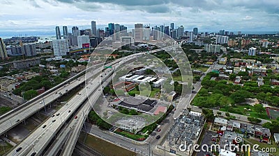 Aerial Video Overtown Miami 4k Stock Footage - Video of miami, aerial ...