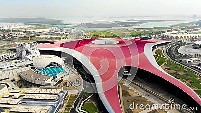 Aerial View of Ferrari World. Abu Dhabi First Ferrari Branded Theme ...