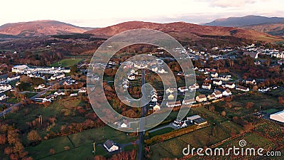 Aerial View of Glenties in County Donegal, Ireland Stock Video - Video ...