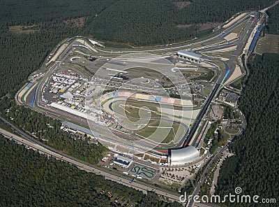 Aerial View Of Hockenheimring, Germany Editorial Photography - Image ...